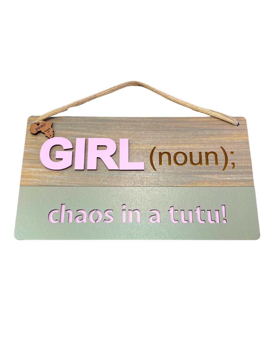 Girl (Noun) Wooden Sign – Crafty Market